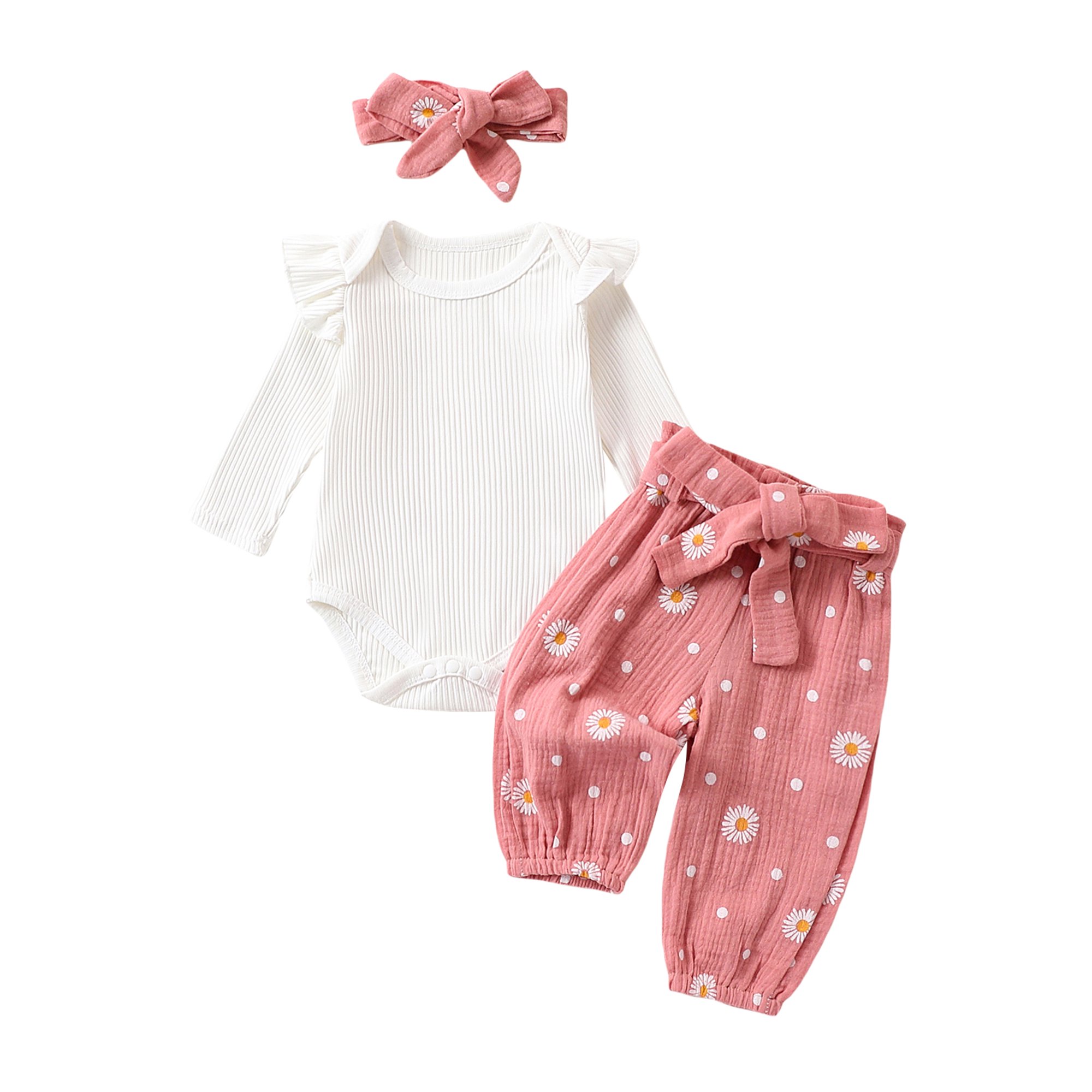 Click here for Diconna Baby Girls Fall Outfit  Long Sleeve Romper... prices
