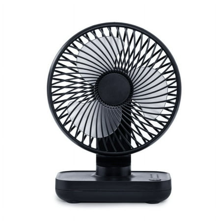 SHAR Quiet Table Fan, USB Small Desk Fan with 4 Wind Speeds, Can Adjust ...