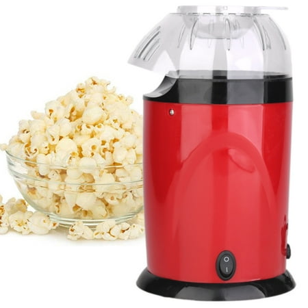 Hot Air Popcorn Maker, Electric Mini Popcorn Machine Oil-Free, Small ...