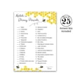 Bumble Bee Baby Shower Game — CARTOON PARENT MATCH Games — Pack of 25 ...