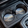 2 Pack Car Coasters Ocean Waves Ceramic Car Cup Holder Coaster Blue SKy ...