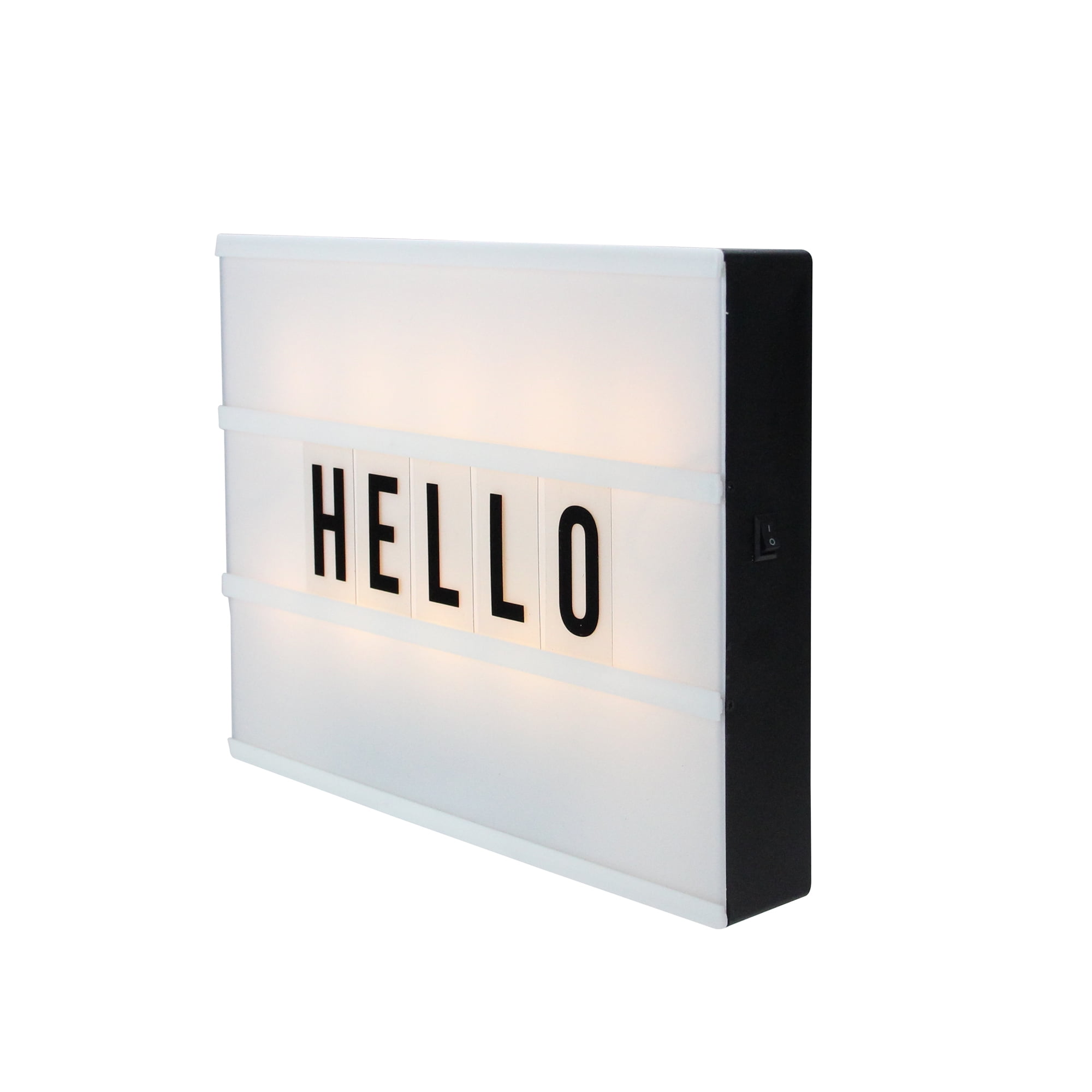 12" Battery Operated LED Lighted A4 Light Box with Letters and Numbers ...