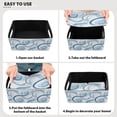2 Pcs Foldable Felt Storage Bins Decorative Fabric Organizer Baskets ...