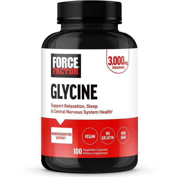 Suplemento Force Factor Glycine 100 cápsulas vegetales | Walmart en línea