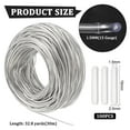 30M Aluminum Wire Round for Hat Hair Ornament Making with 100Pcs End ...