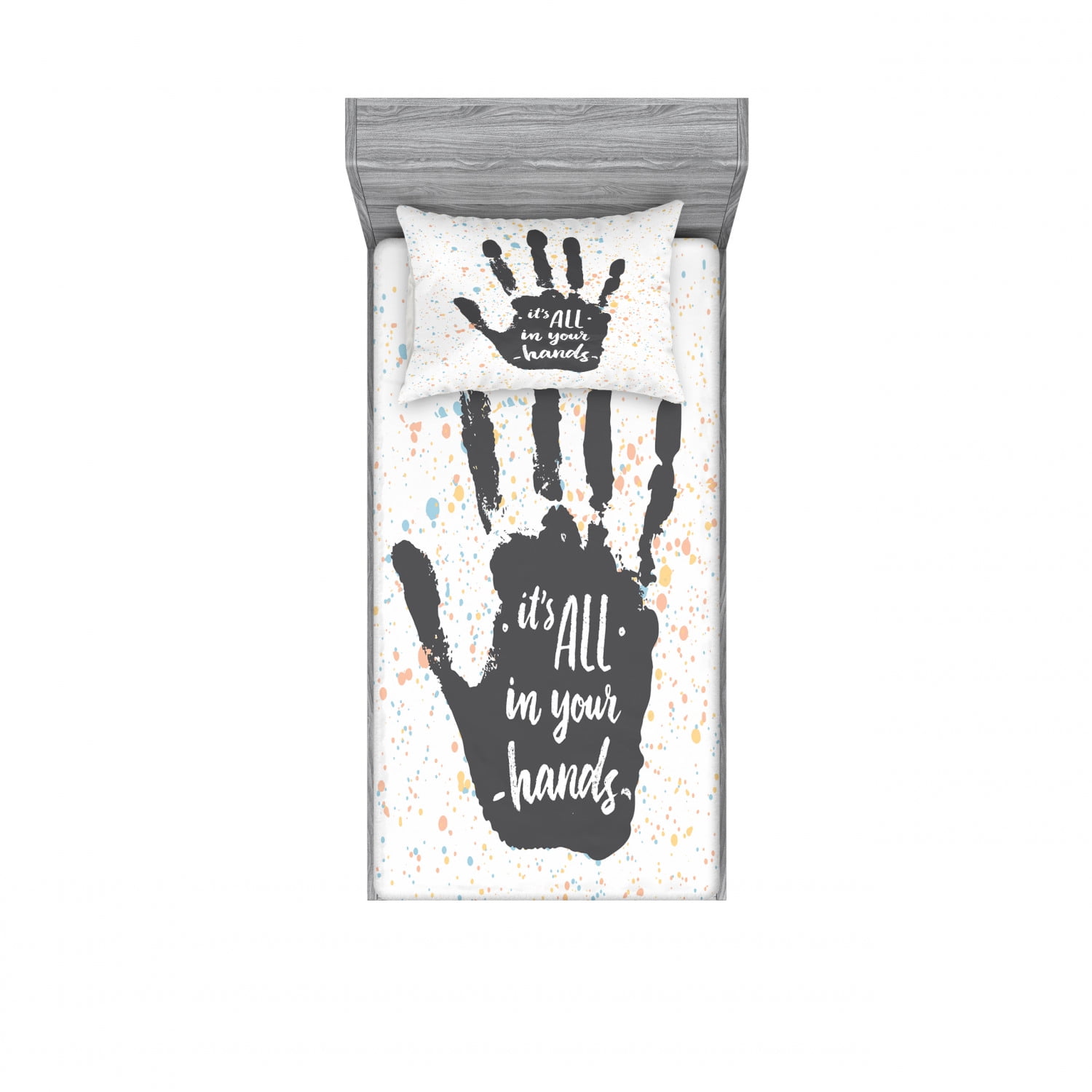 Inspirational Bedding Set with Sheet & Covers, It is All in Your Hands ...