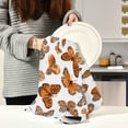 Wobogo Spotted Butterfly Kitchen Towel 6 Piece Large Cotton Dishcloth ...