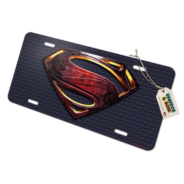 Justice League Movie Superman Logo Novelty Metal Vanity Tag License ...