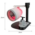 Adjustable Speed Fan Turbofan Desk Fan Turbo Desktop Fan with Light ...