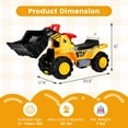 Costway Kids Toddler Bulldozer Construction Vehicle Ride On Digger ...