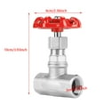 BIMZUC DN15 Stainless Steel Gate Valve, Premium BSPP G1/2 Rotary Sluice ...