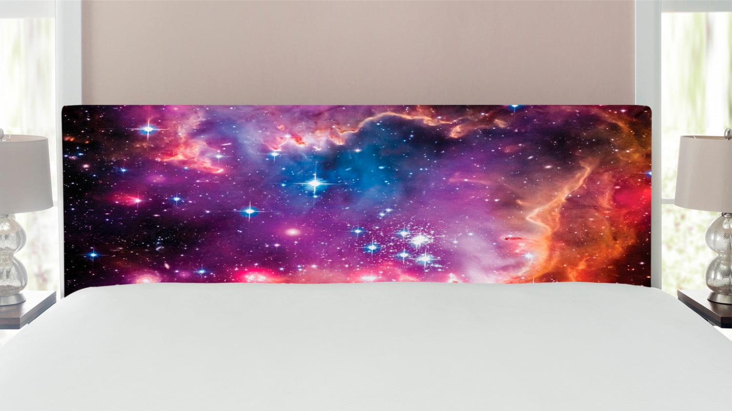 Galaxy Headboard, Magellanic Cloud Stars and Colorful Cosmic Universe ...