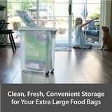 Buddeez Roll Away Dog/Cat Food Storage (Holds Up to 50 lbs.) with ...