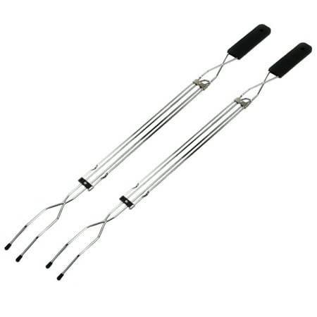 2Pc Extendable Long Fork Marshmallow BBQ Hot Dog Campfire Cutlery ...