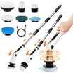 SYNOSHI® Electric Scrubber with 3 Replaceable Brush Heads, Cordless ...