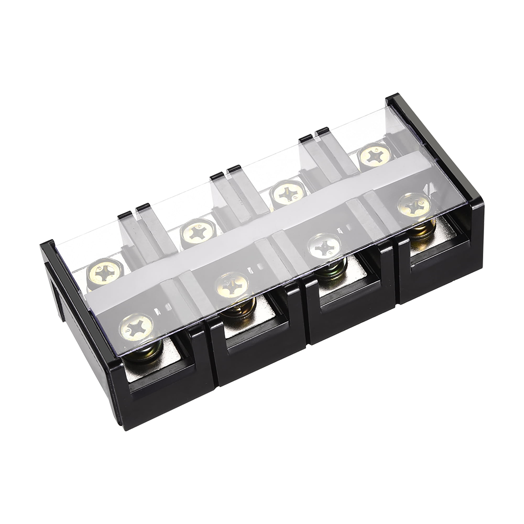 Barrier Terminal Block 600V 150A 4 Positions Dual Row Screw Terminals ...