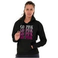Breast Cancer Go Pink Ribbon Gradient Women Plus Size Graphic Pullover ...