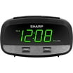 Sharp AM/FM Clock Radio with Dual Alarms, LED Green Display, Electric ...