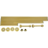 2 Tier Metal Clothing Display Rod Wall Mounted Garment Clothes Display ...