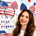 4th of July Headband,Independence Day Bow Headband, Flag Star Design ...