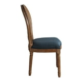 Stella Oval Back Chairs in Azure Blue Fabric - Walmart.com
