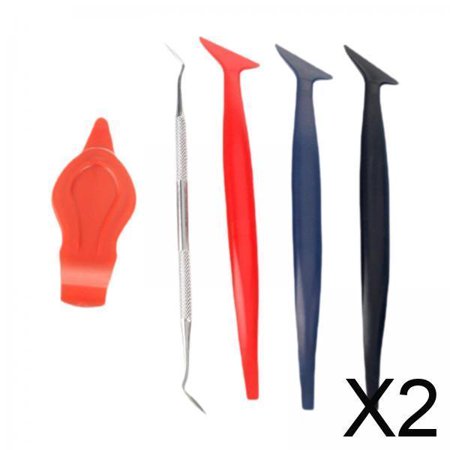 Colaxi 2xCar Vinyl Wrap Tool Edge Scraper Scratchless Flexible Car Film ...