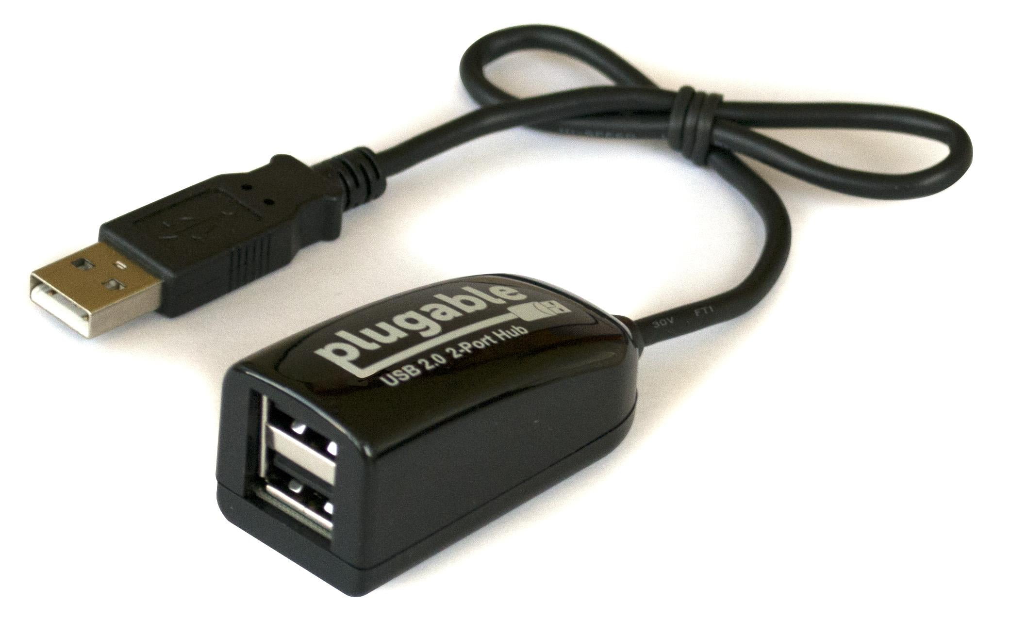 Plugable USB 2.0 2-Port High Speed Ultra Compact Hub Splitter (480 Mbps ... Plugable USB 2.0 2-Port High Speed Ultra Compact Hub Splitter (480 Mbps ...