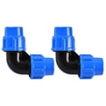 2Pcs Water Pipe Joint Fittings Plastic Quick Valves Connector for Water ...