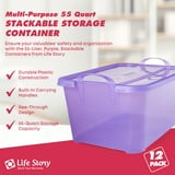 Free Shipping! Life Story Purple Stackable Closet & Storage Box 55 ...
