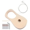 1 Set DIY Wood Lyre Harp Material Kit Creative Kids DIY Hand Drawn ...