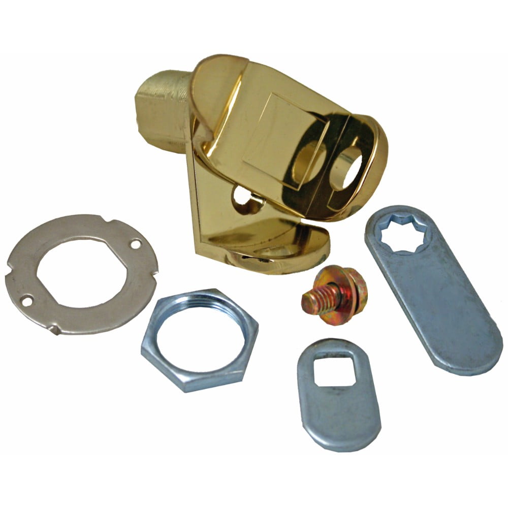 Padlockable Cam Lock 7840-US3 Brass Finish - 4 Pack - Walmart.com