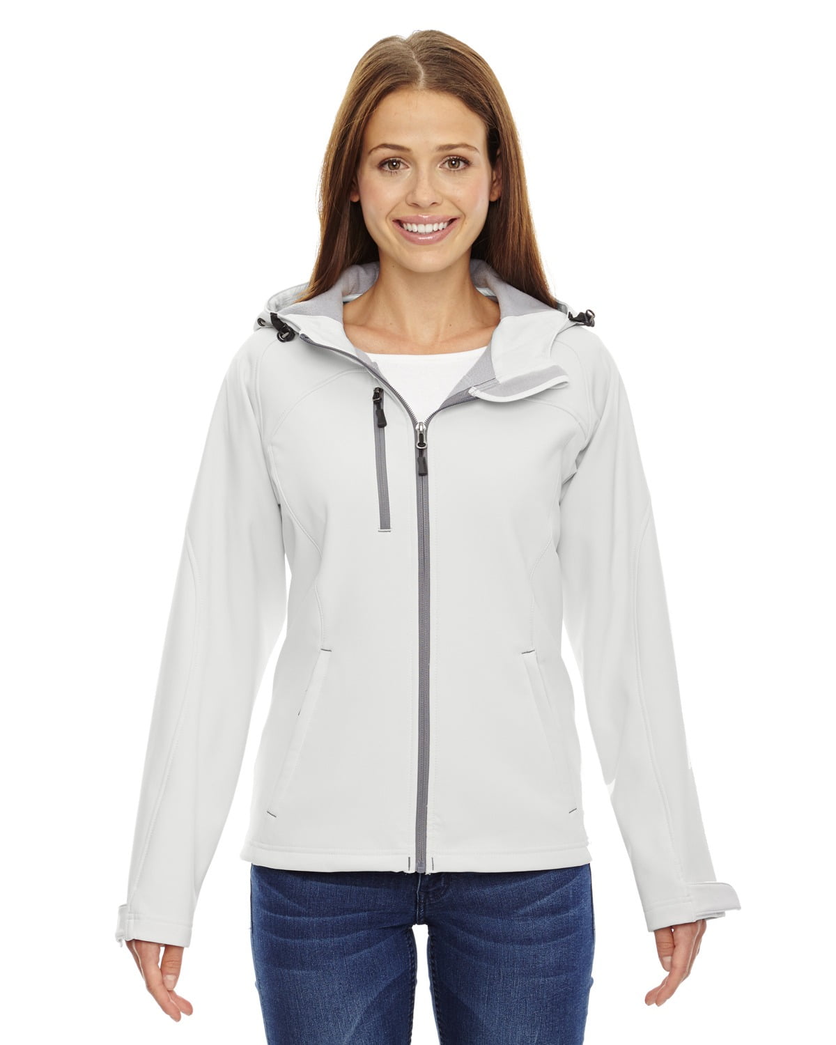 Ash City - North End Ladies' Prospect Two-Layer Fleece Bonded Soft Shell Hooded Jacket | Walmart ...
