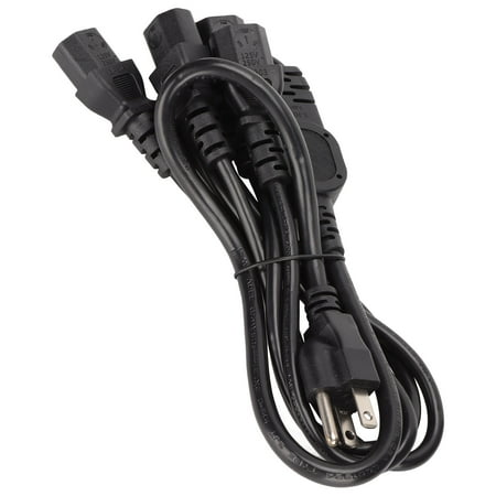 1 To 4 Way DC Power Splitter Cable, 4 Way Power Splitter With 3 Pronged ...