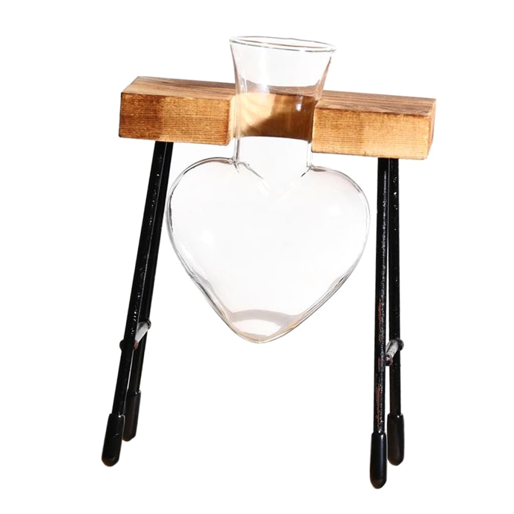 Click here for Simhoa Desktop Heart Shape Glass Hydroponic Vase... prices