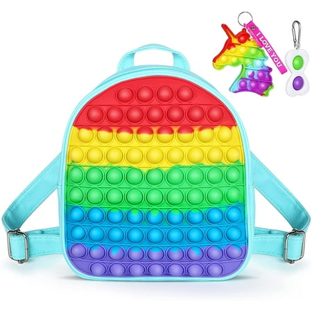 Pop on It Backpack for Girls,Pop Purse Bag Fidget Sensory Toys for Kids ...