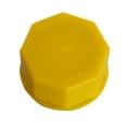 Ez-POUR Yellow Coarse Thread Solid Base Cap for Storage gas Cans (Pack ...