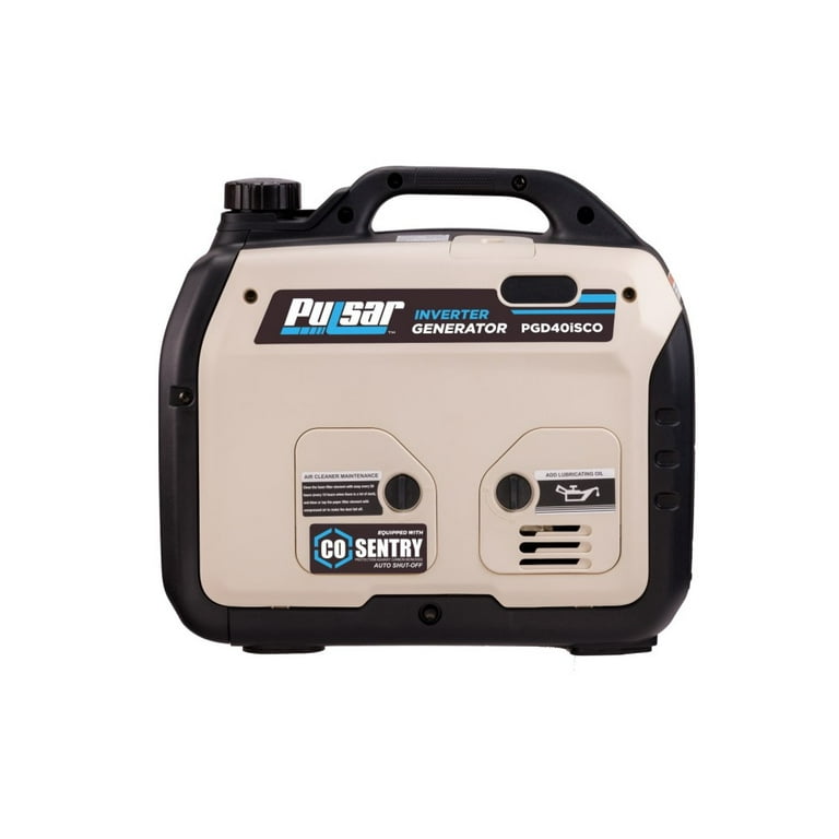 Pulsar 4000W Quiet Gas Inverter Generator with CO Sentry Portable Lightweight Walmart