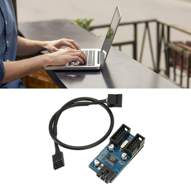 Motherboard 9pin USB Header Splitter, Blackout Prevention 9pin USB ...
