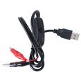 Clip to USB Male Cord, 100cm Length Wire Power Adapter Cable for 5V LED ...