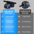 Automatic Rebound Abdominal Wheel Anti-slip AB Roller Wheel with Kneel ...