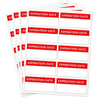 1500 Labels - Orange, Discard After Date Expiration Labels - 1.5 x 0.5 ...