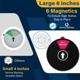 MODANU Privacy Status Spinner, 6 Options Office Door Sign, 15cm Black ...