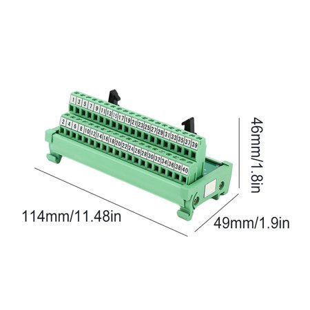 DC24V AC125V IDC 40pin Terminal Block AC125V DIN Breakout Board ...