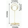 BalsaCircle 10 Gold, 3.5" Wedding Metal Table Number Sign Holder Stands ...
