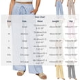 Cagogo Women Plus Size Striped Wide Leg Palazzo Pants Elastic Waist ...