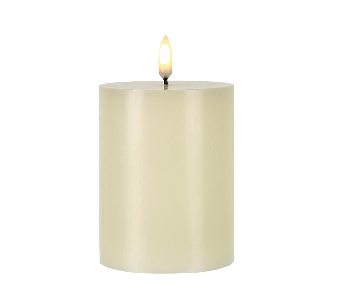 CANDLE PATRIA 3D LED IVORY 4" PILLAR - Walmart.com