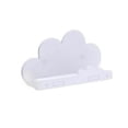 Cloud-shaped Wooden Wall Shelf, Floating Storage Rack, Home Organizer ...