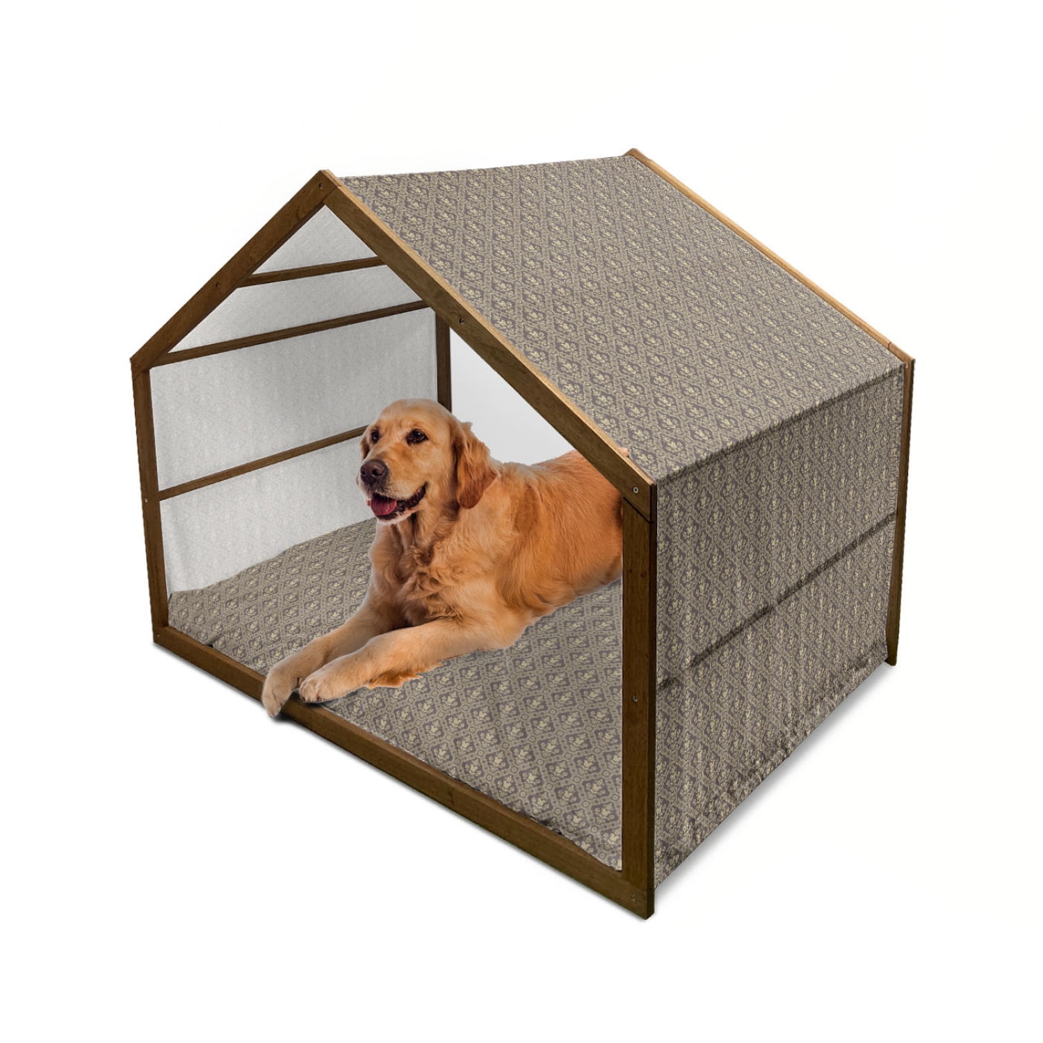 Vintage Pet House, Medieval Victorian Rococo Baroque Style Damask Tulip ...
