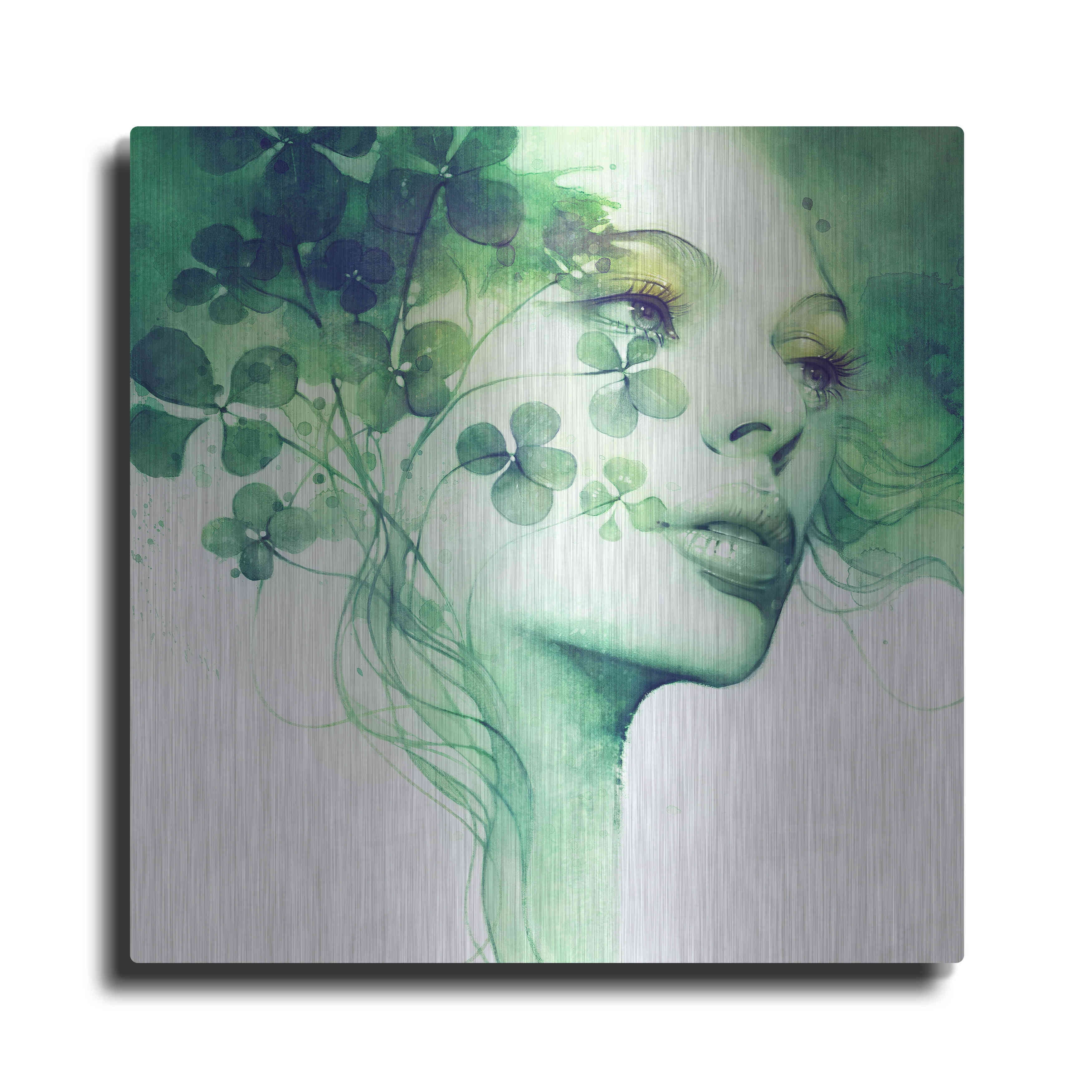 Luxe Metal Art 'Serendipity' by Anna Ditman, Metal Wall Art, 12"x12 ...