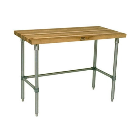 John Boos JNB01 Maple Top Work Table with Galvanized Steel Base and ...